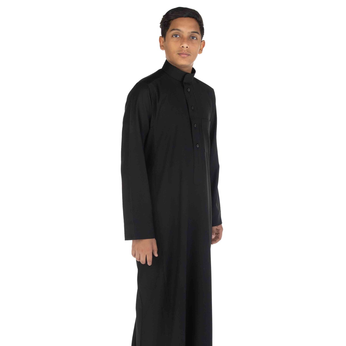 winter formal thob curved collar youth black