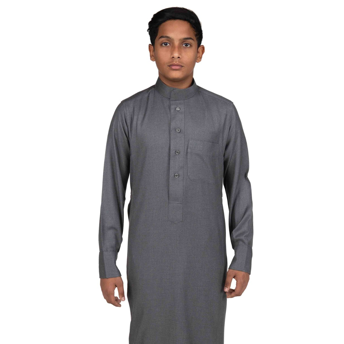 winter formal thob, double cuff without lining youth light gray