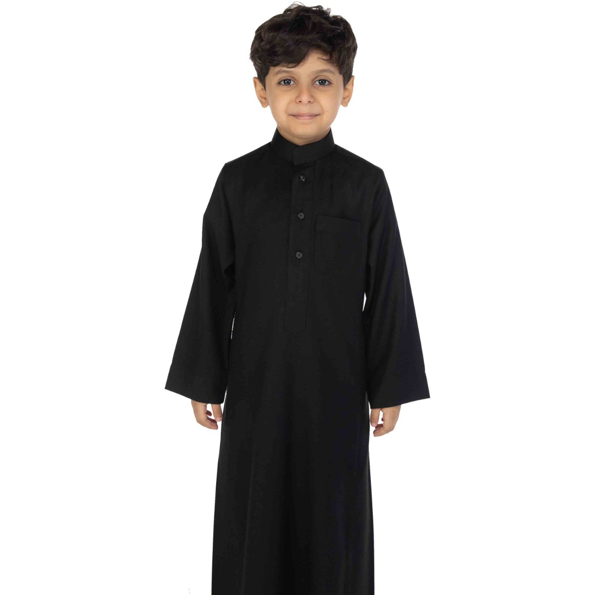 ثوب دروش شتوي قبة كيرف أطفال أسود