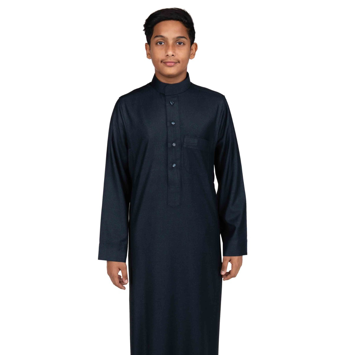 winter formal thob curved collar youth dark blue