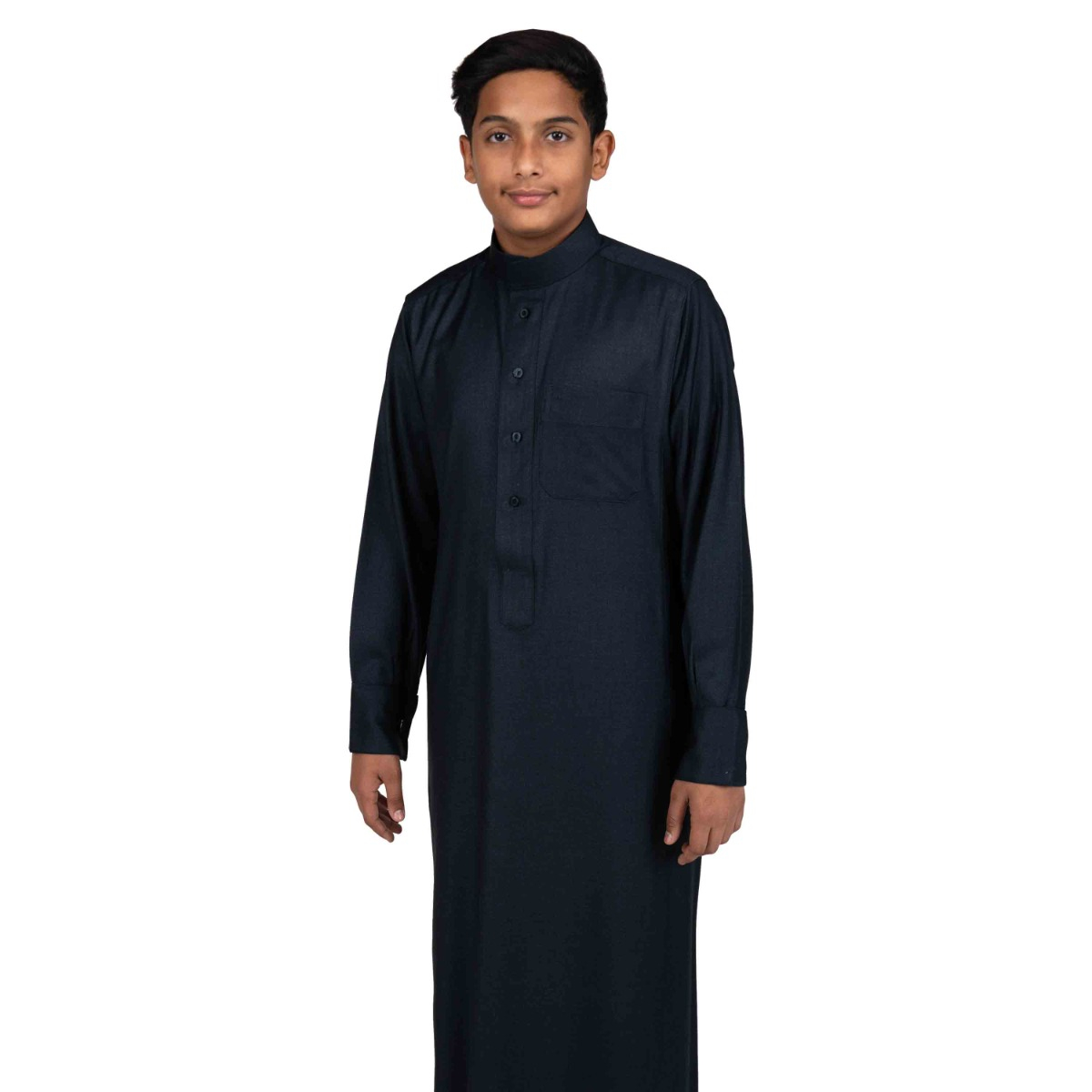 winter formal thob, double cuff without lining youth dark blue